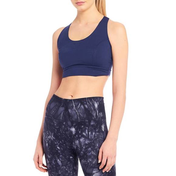 Free People | Tops | New Free People Light Synergy Crop Top In Navy ...